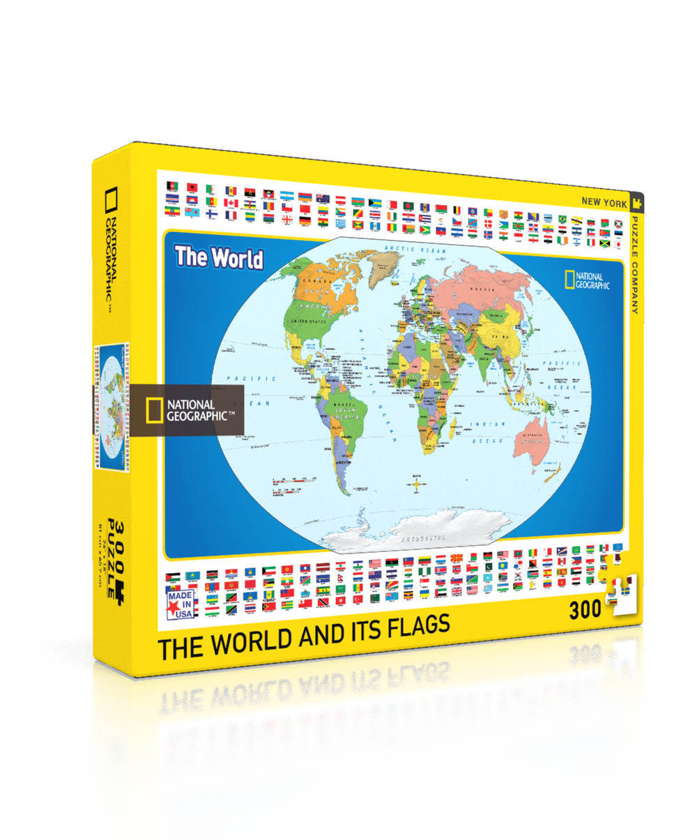 National Geographic World Map 300 Piece Puzzle – Make & Match